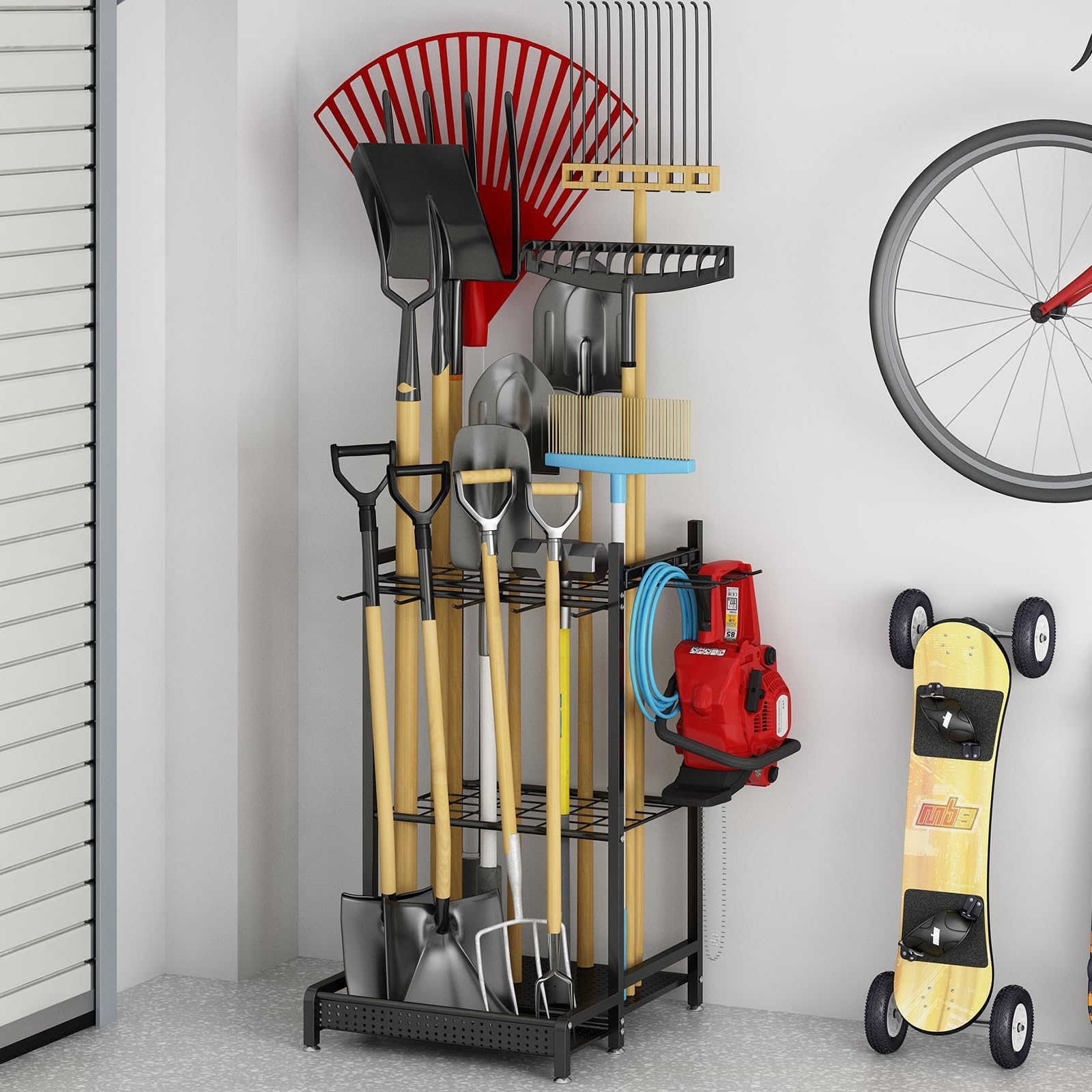 GILLAS Étagère de rangement pour outils de jardin, organisateur d ...