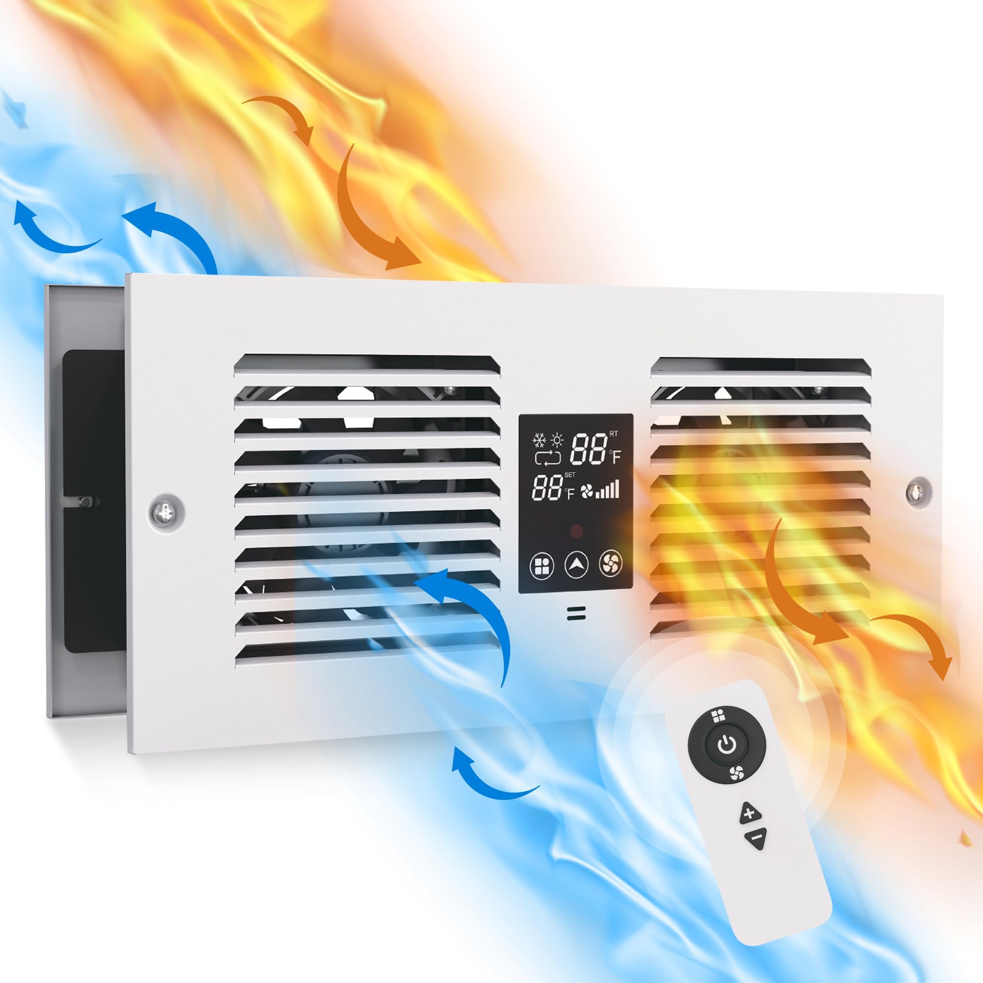 Amazon.com: Thiadrs Room to Room Fan 8" Air Vent Fan, 10-Speed Quiet ...