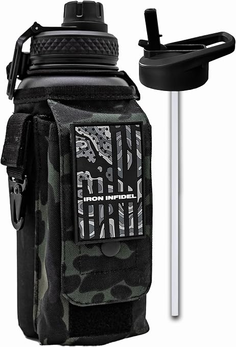 Amazon.com: Iron Infidel Battle Bottle - 32 Oz Insulated Water Bottle ...