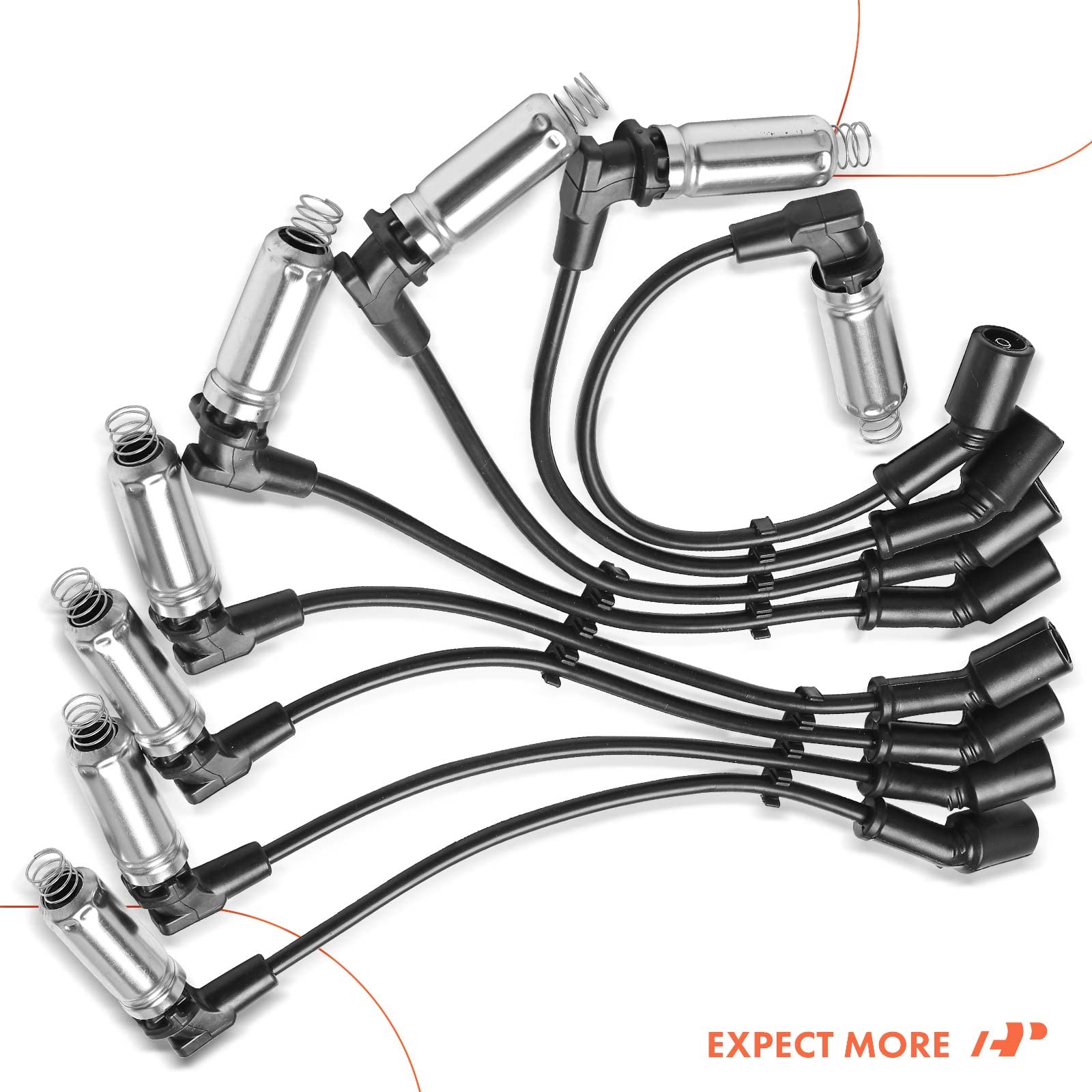 A-Premium Ignition Spark Plug Wires Set of 8 Compatible with Chevrolet ...