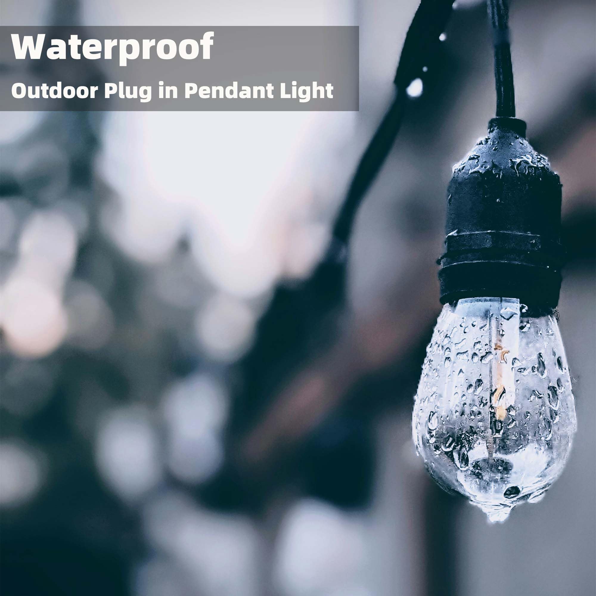 Waterproof Socket Light Cord