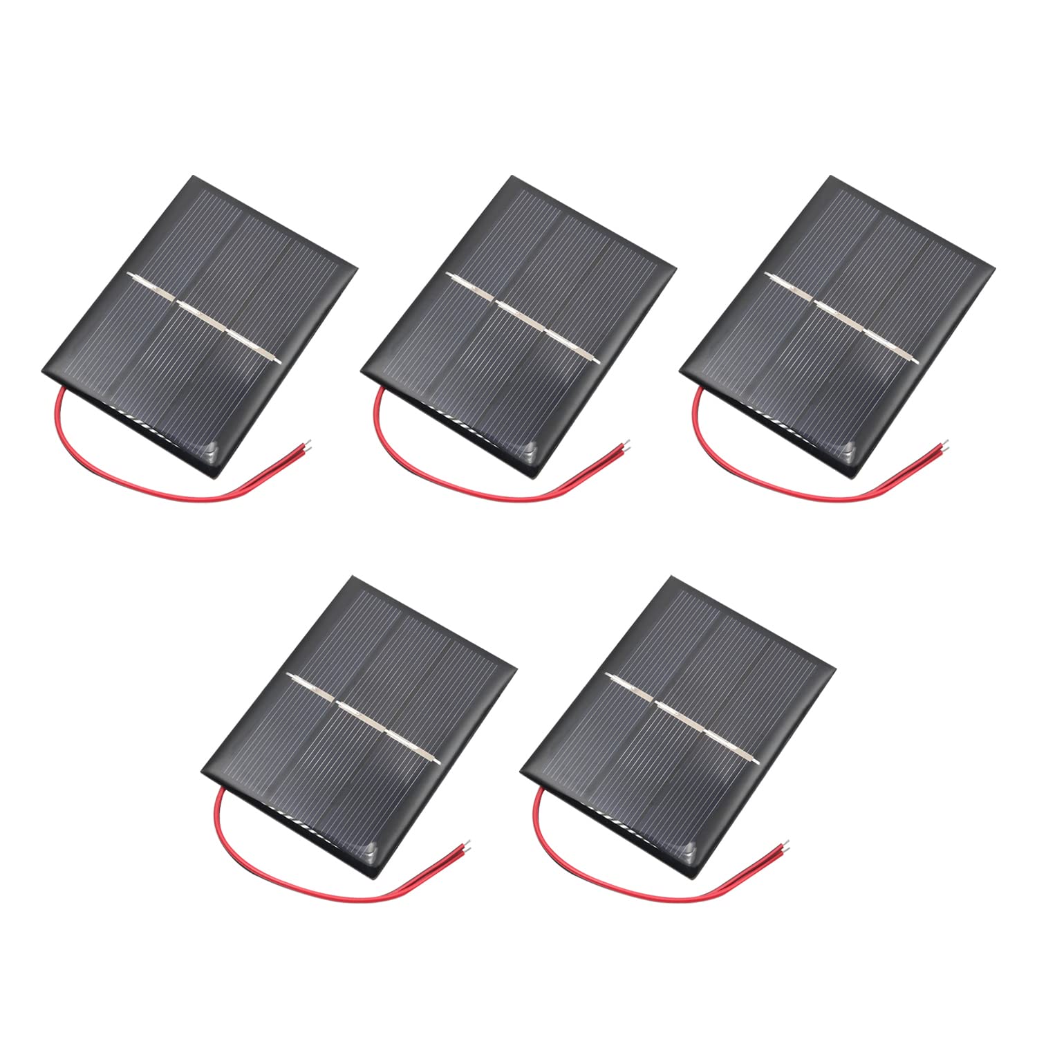 Amazon.com : Fielect 5Pcs 1.5V 0.65W Small Solar Panel Polysilicon Mini ...