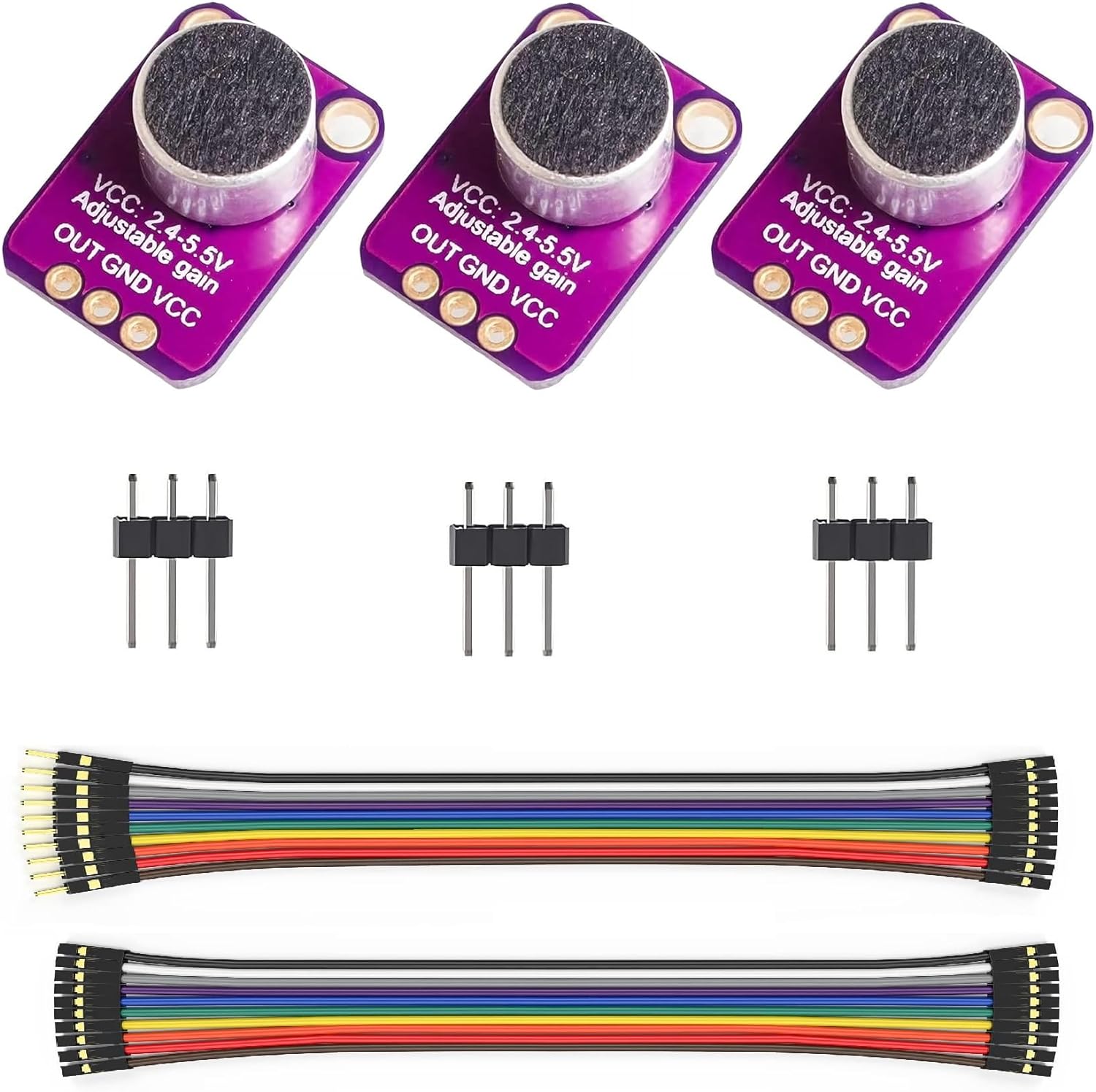 Wwzmdib Max4466 Electret Microphone Sensor Compatible With For Arduino Raspberry Pi