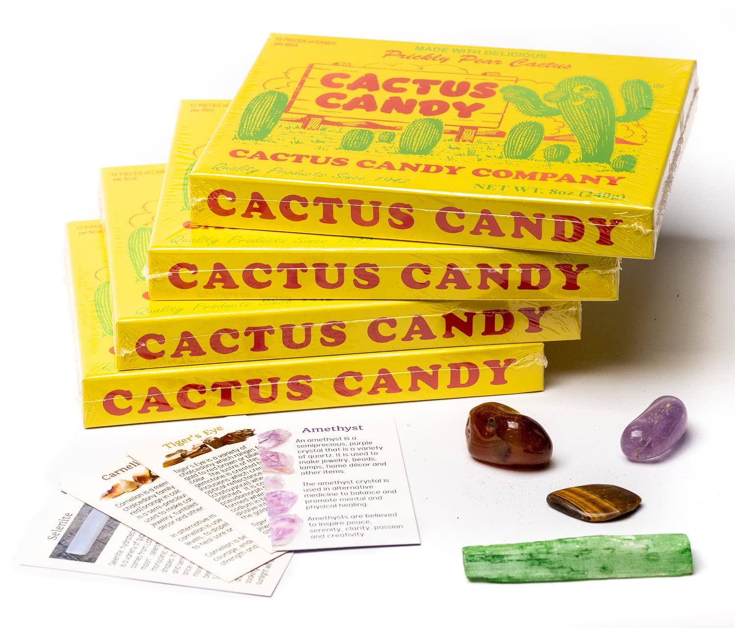 Amazon.com : DesertUSA Prickly Pear Candy & Gemstone Gift Set - Cactus ...
