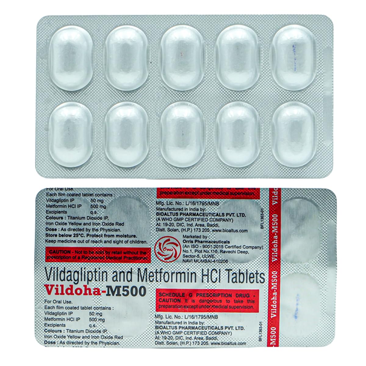 Vildoha M 500 - Strip of 10 Tablets : Amazon.in: Health & Personal Care