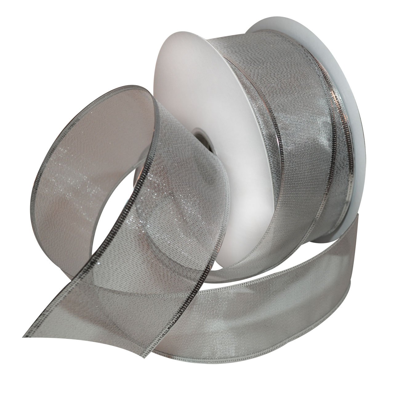 Amazon.com: Morex Ribbon Lustrous Wired Metallic Sheer Ribbon, 2-1/2 ...