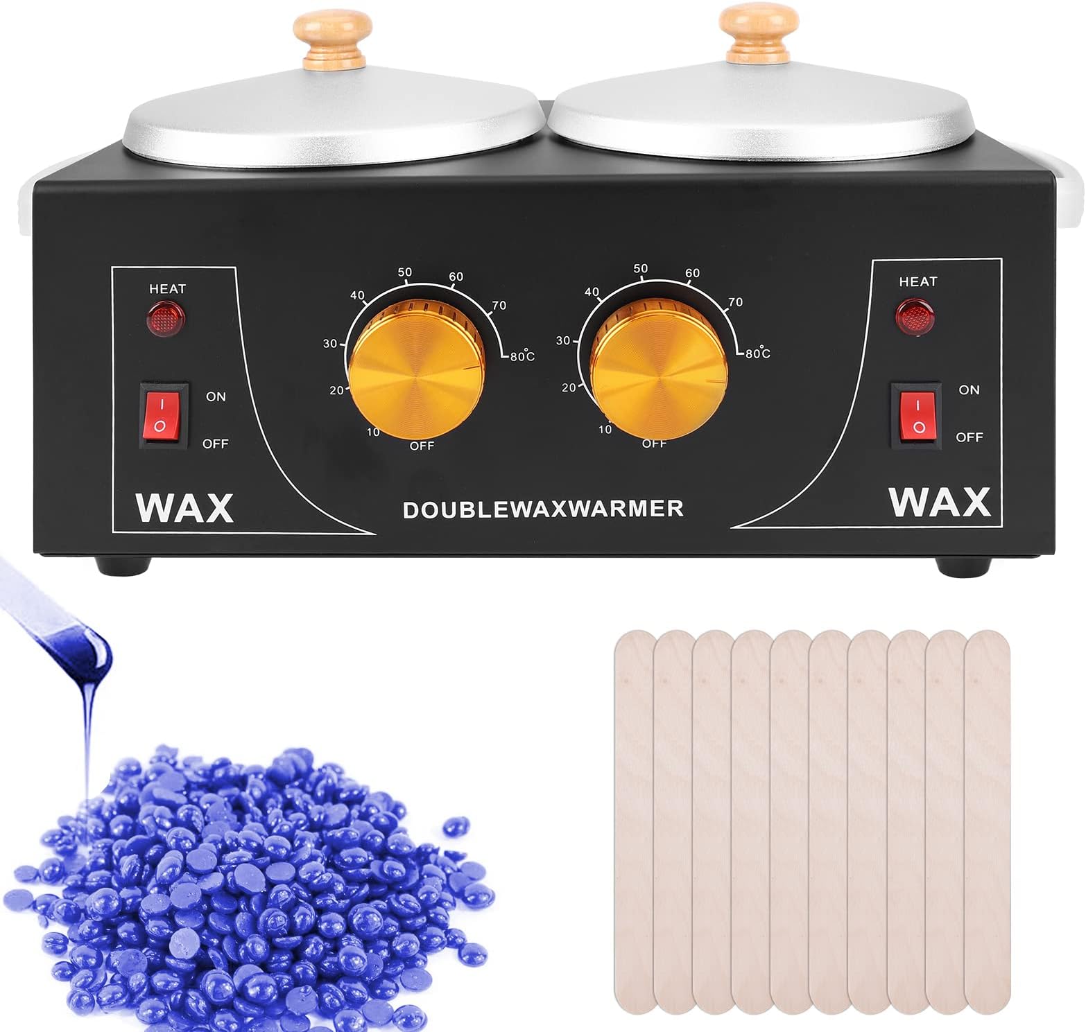 Amazon.com : Portable Pink Wax Warmer with Adjustable Temperature and ...