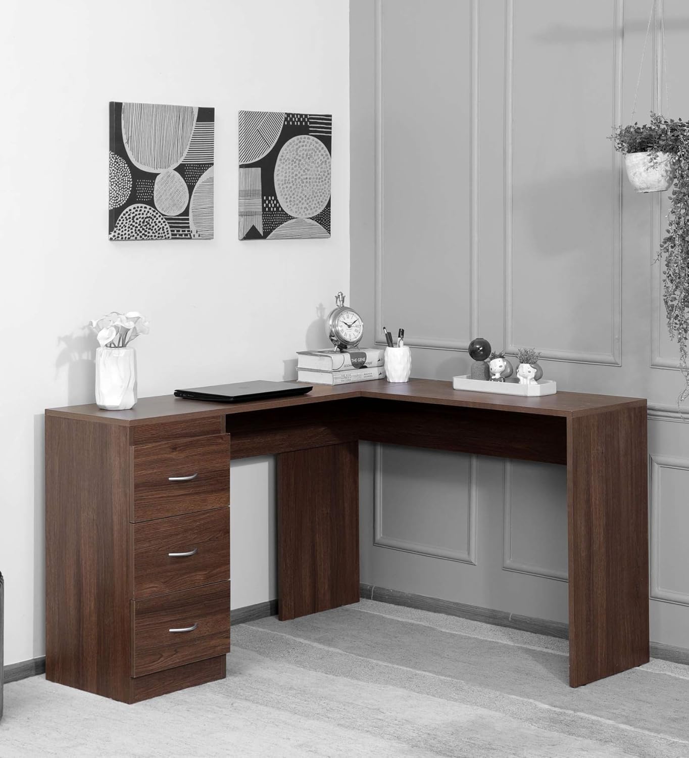 Mintwud Pepperfry Study Table Tama | Color: Bali Dark | Wooden Table ...