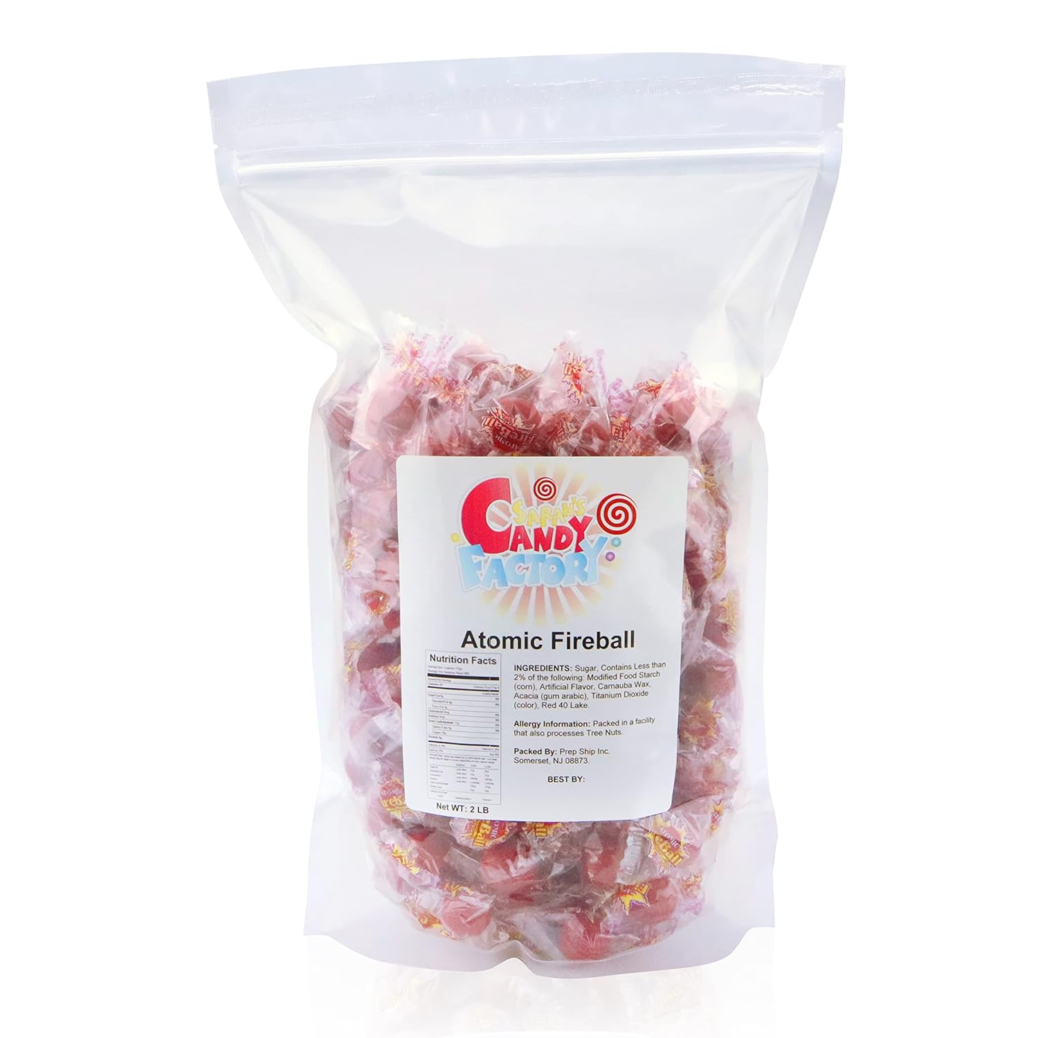 Amazon.com : Sarah's Candy Factory Atomic Fireball Cinnamon Flavored ...