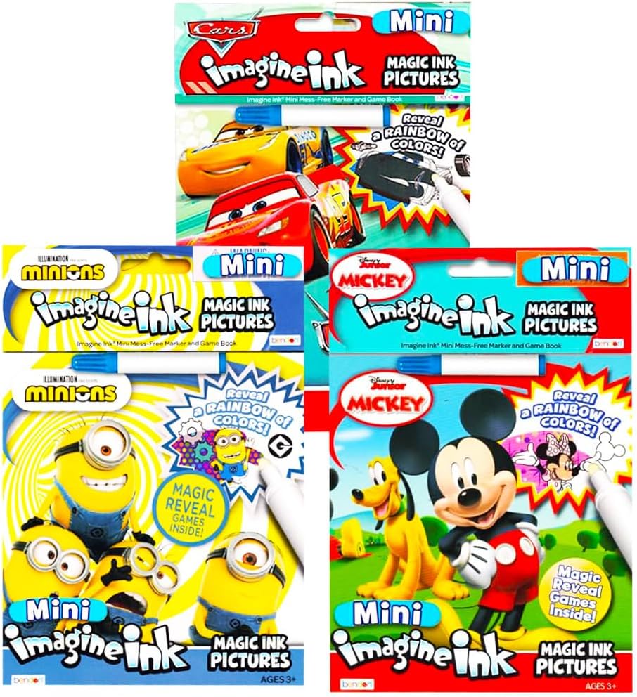 Amazon.com: Bendon Imagine Ink Magic Ink Pictures and Game Book with ...
