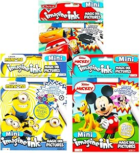 MICKEY MOUSE Disney Magic Ink Coloring Book Set - 3 Imagine Ink Books ...