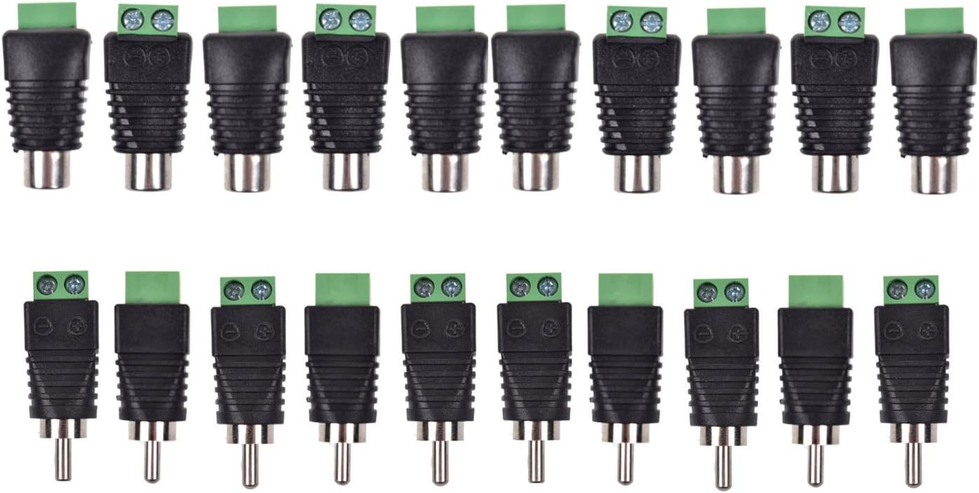 Amazon.com: FolioGadgets DC Screw Terminal Block to RCA Female and Male ...