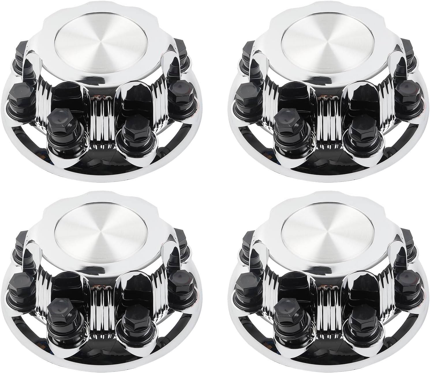 Amazon.com: Dasbecan 4PCS Wheel Center Hub Caps& 8 Lugs Compatible with Chevrolet Avalanche 2500 ...
