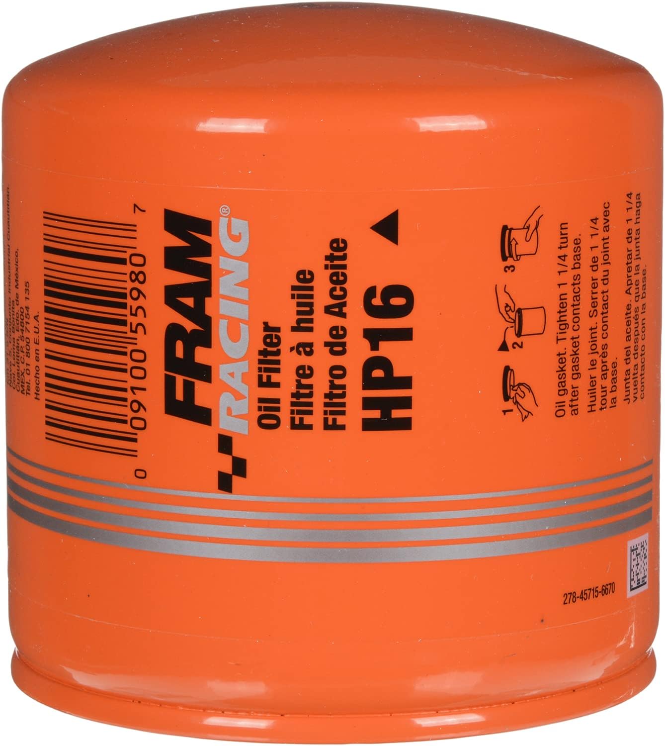 Amazon.com: FRAM Racing HP16 High Performance Spin-On Oil Filter for ...