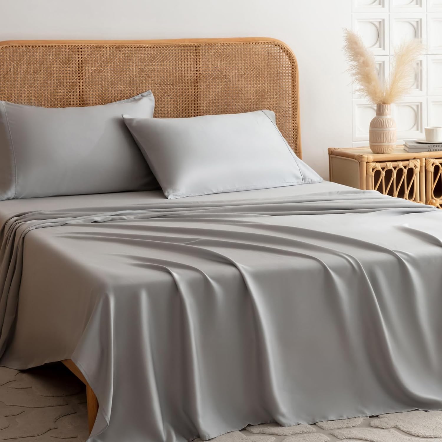 Amazon.com: SilkWings Tencel Lyocell Sheet Set 4 Piece, 100% Eucalyptus ...