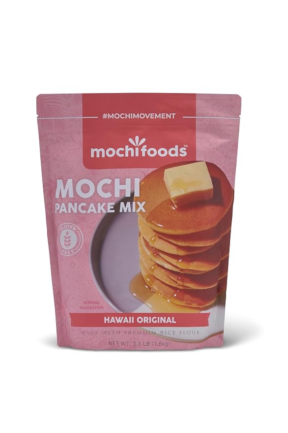Amazon.com : Mochi Foods Hawaii Original Mochi Pancake Mix - Light ...