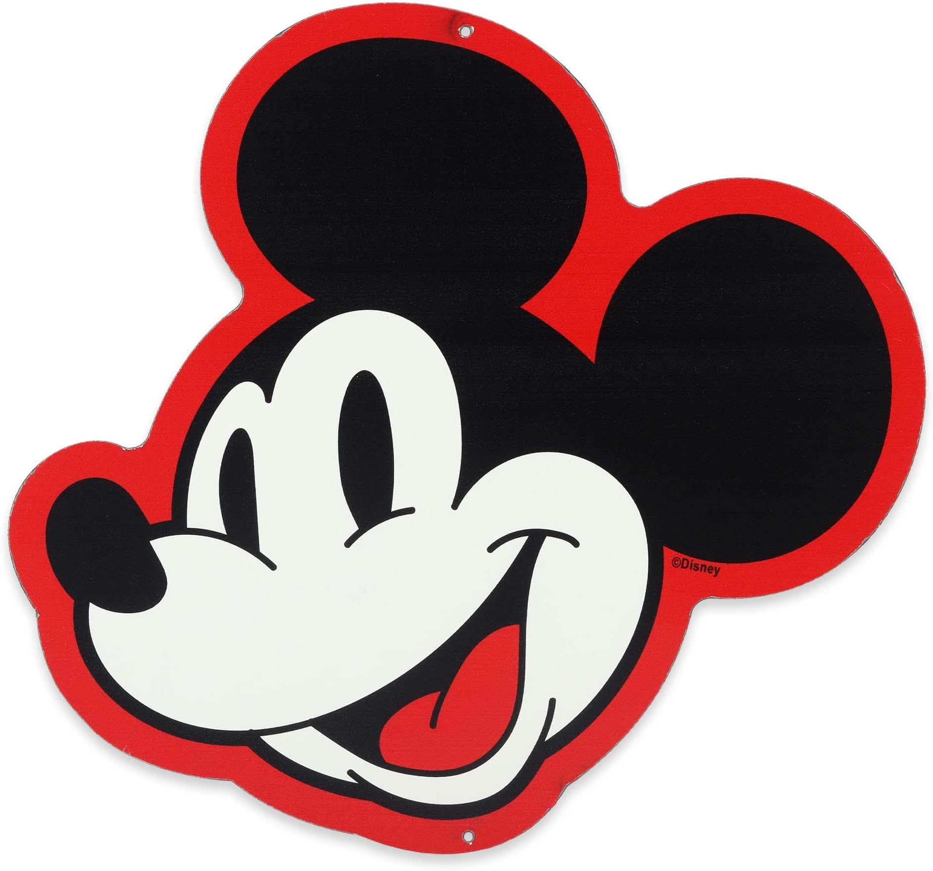 Amazon.com: Disney Mickey Mouse Smile Metal Sign - Fun Mickey Mouse ...