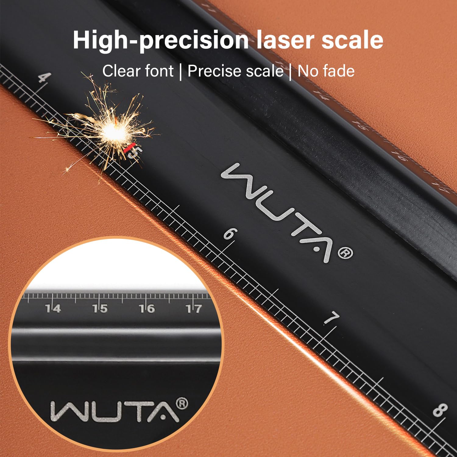 Snapklik.com : Stainless Steel Machinist Ruler, Black Chrome Metal ...