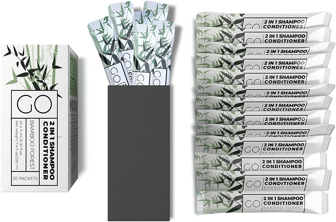 GO Essentials Travel Size Shampoo and Conditioner Set of 800 – 2 in 1 ...