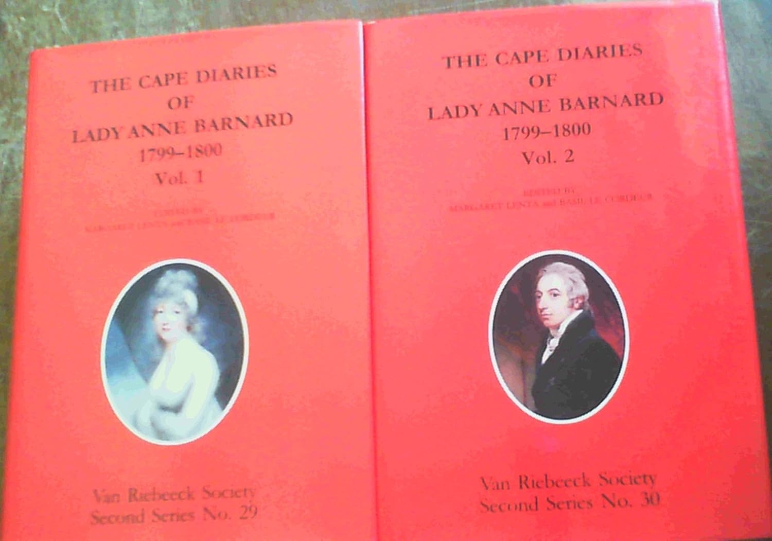 The Cape Diaries of Lady Anne Barnard 1799 - 1800 . Volume 1 & 2. (Van ...