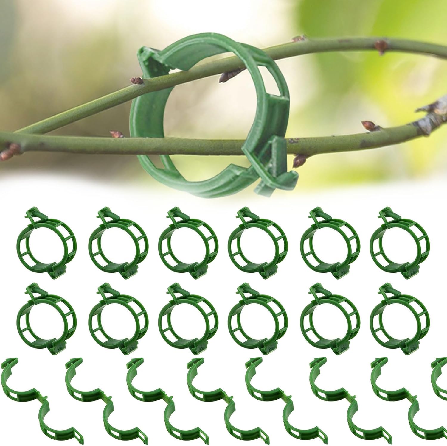 Amazon.com : 100PCS Plant Support Clips,Plant Clips for Climbing Plants ...