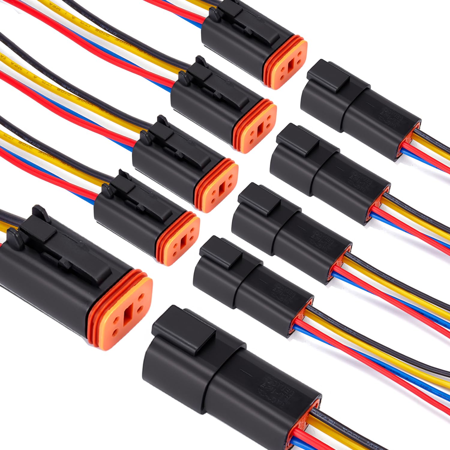 Amazon.com: Laisomeke 4 Pin Electrical Connector, Male Female Plug ...