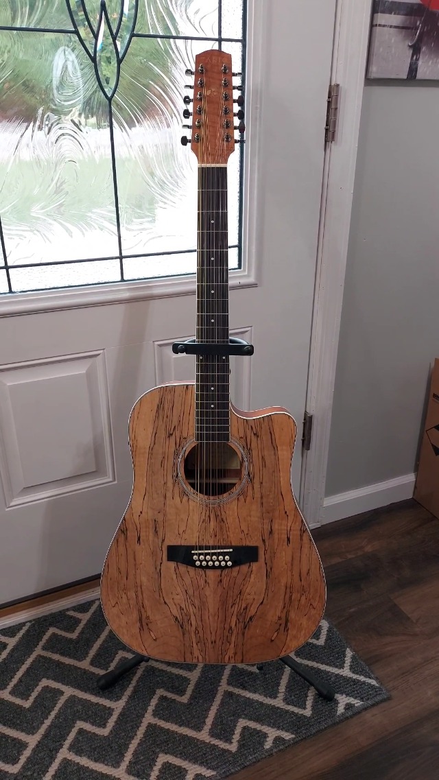 Watch Tario 12 String Acoustic Electric Guitar Review on Amazon Live