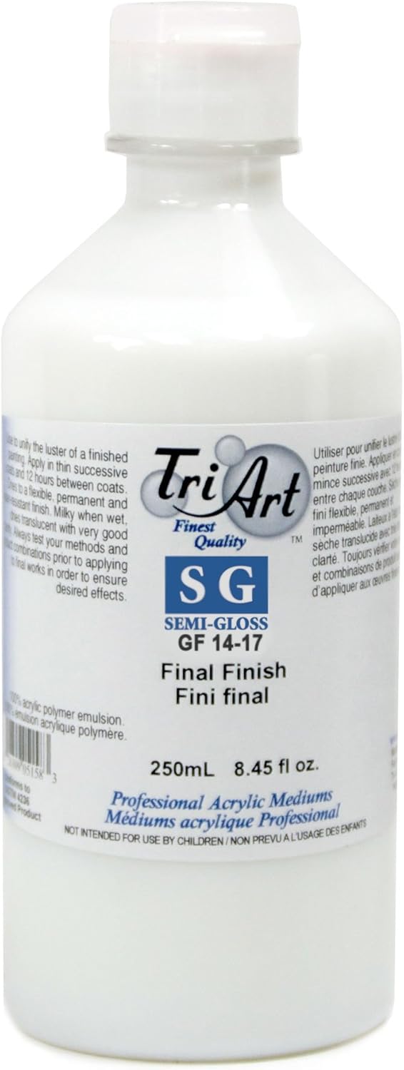 Amazon.com: Tri-Art Artist Mediums, 250ml, Final Finish Semi Gloss ...