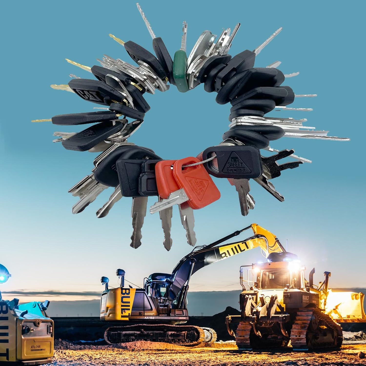 Amazon.com: 64 Heavy Equipment Keys Master Set, Construction Ignition ...