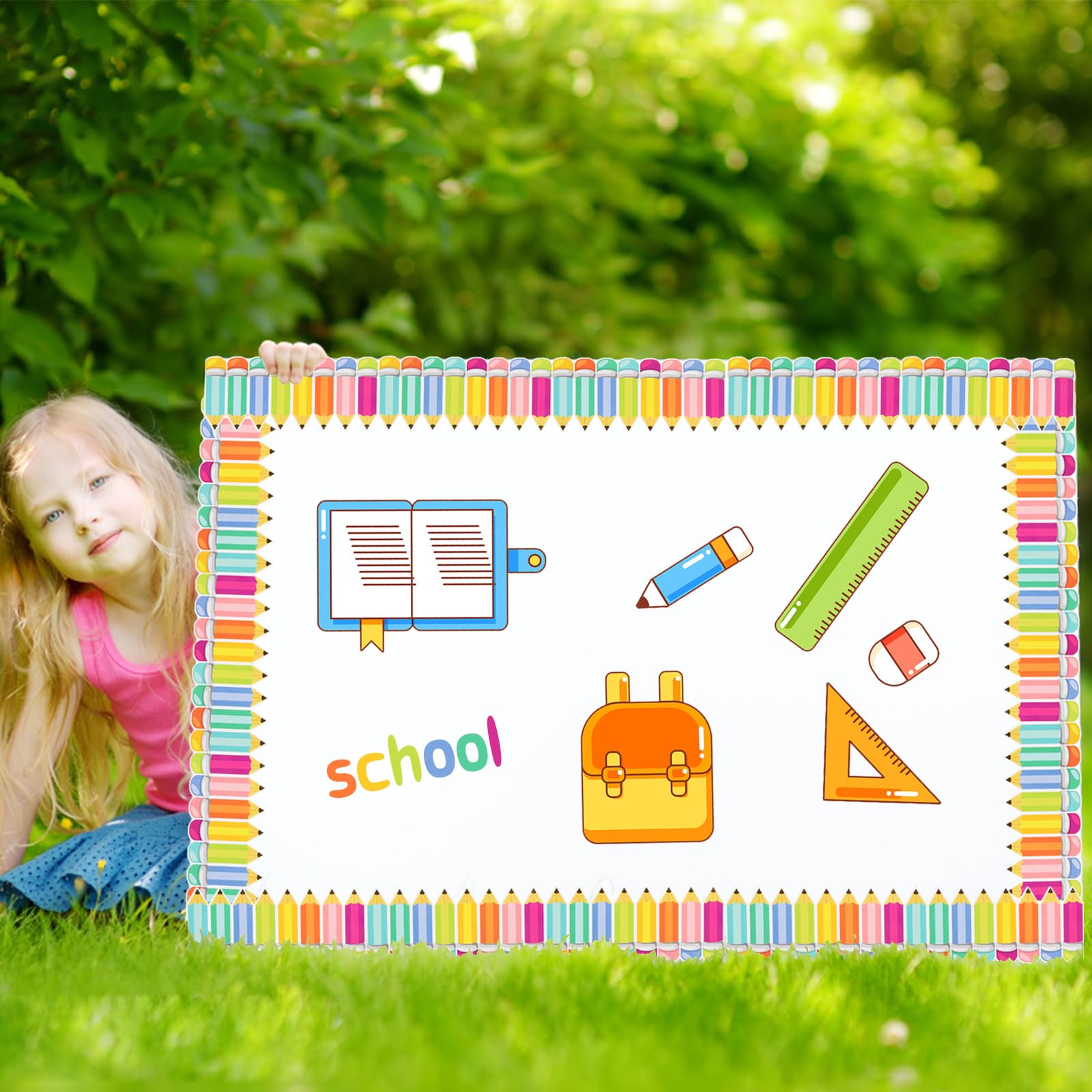 Snapklik.com : 99 Feet Pencils Bulletin Board Borders Colored Pencils ...