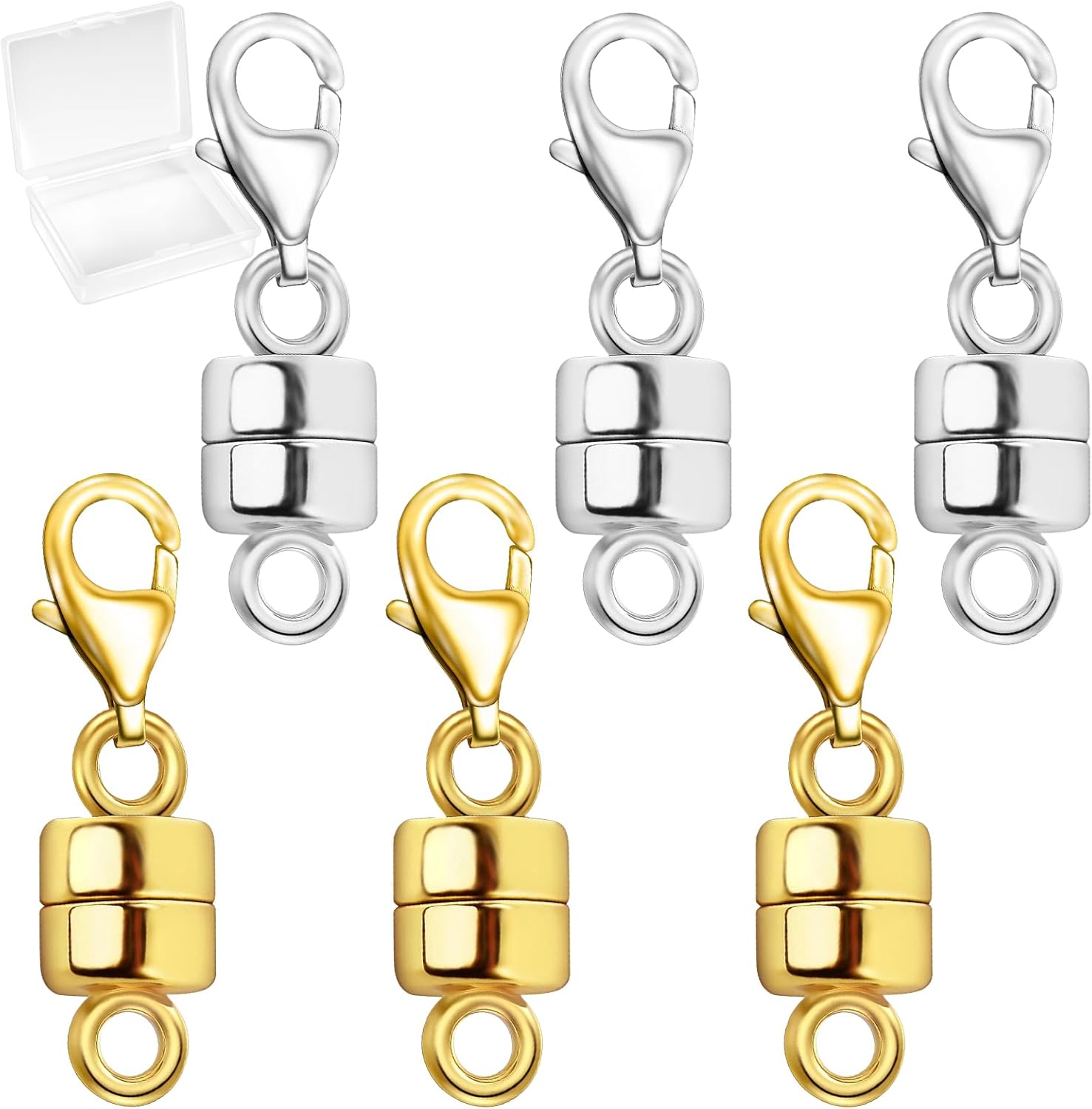 Amazon.com: MKCYD Magnetic Necklace Clasp with Lobster Clasp,14K Gold ...