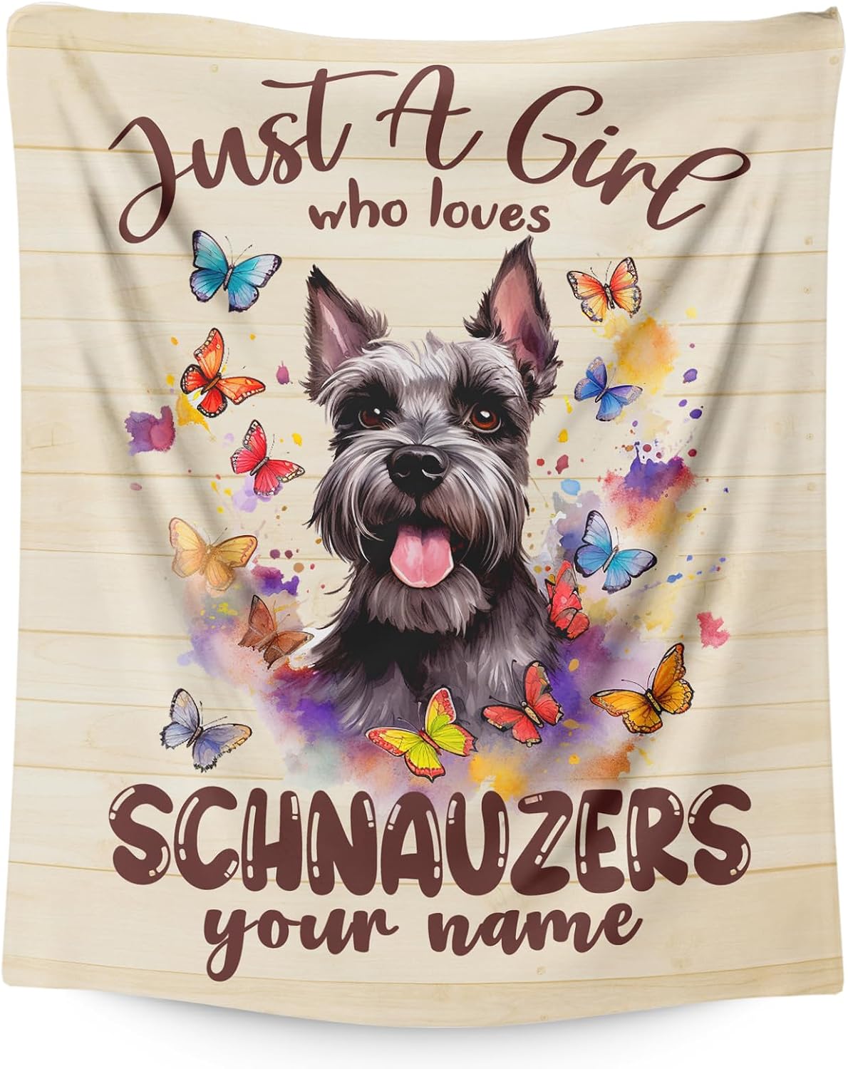 Amazon.com: PAKKITOP Custom Dog Print Blankets for Girls Women Dog ...