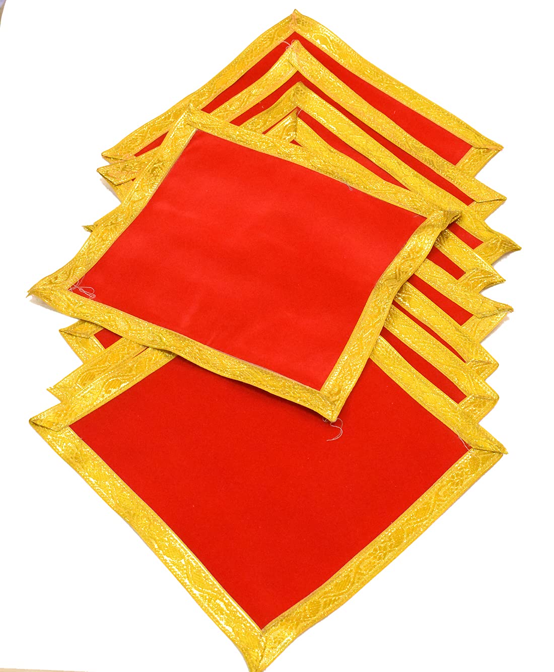 Buy Kaanus Puja Assan, Velvet Puja Cloth/Puja Chowki Assan/Puja Altar ...