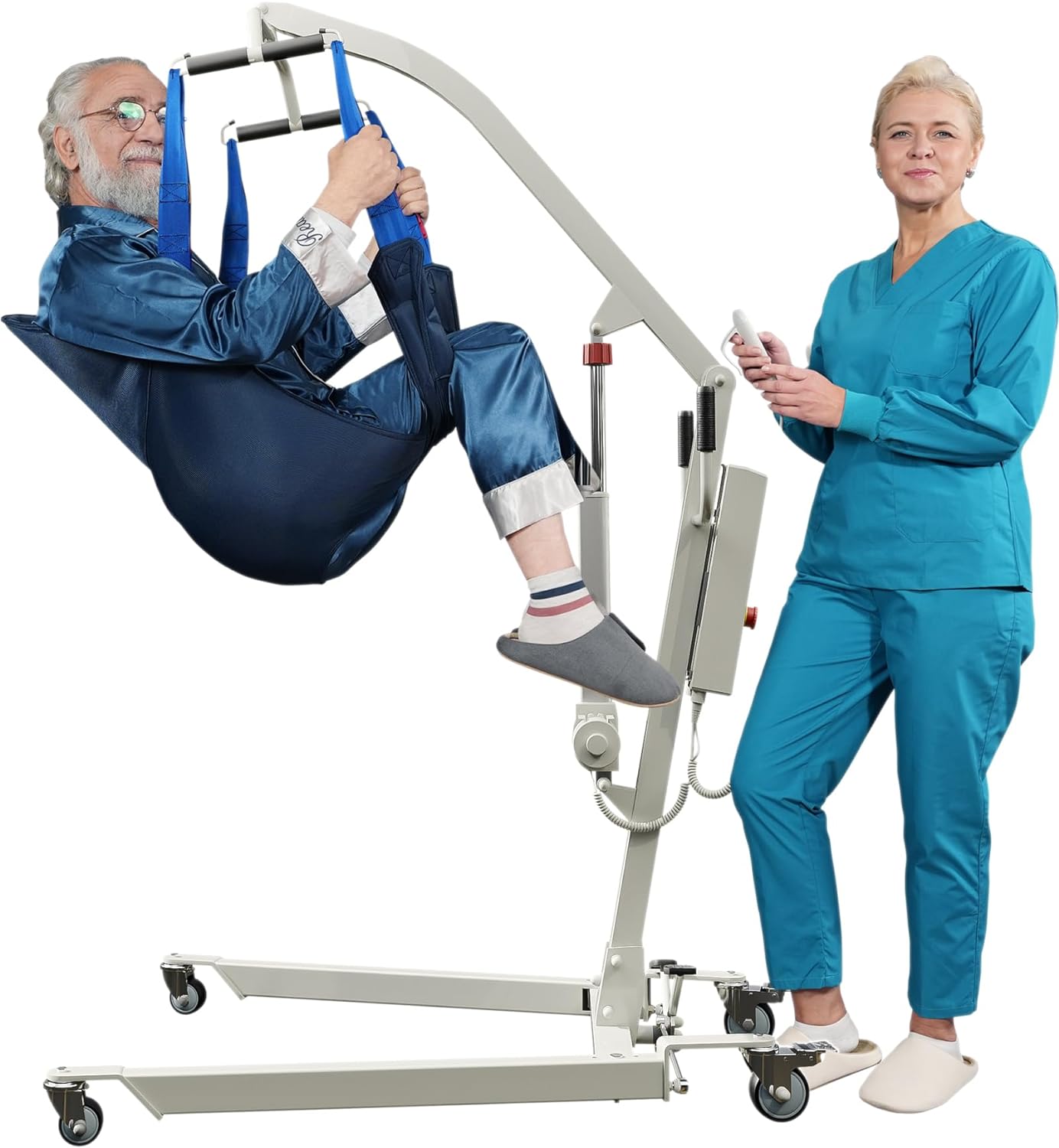 Amazon.com: Electric Transfer Lift, Adjustable Lift Chair with Sling ...