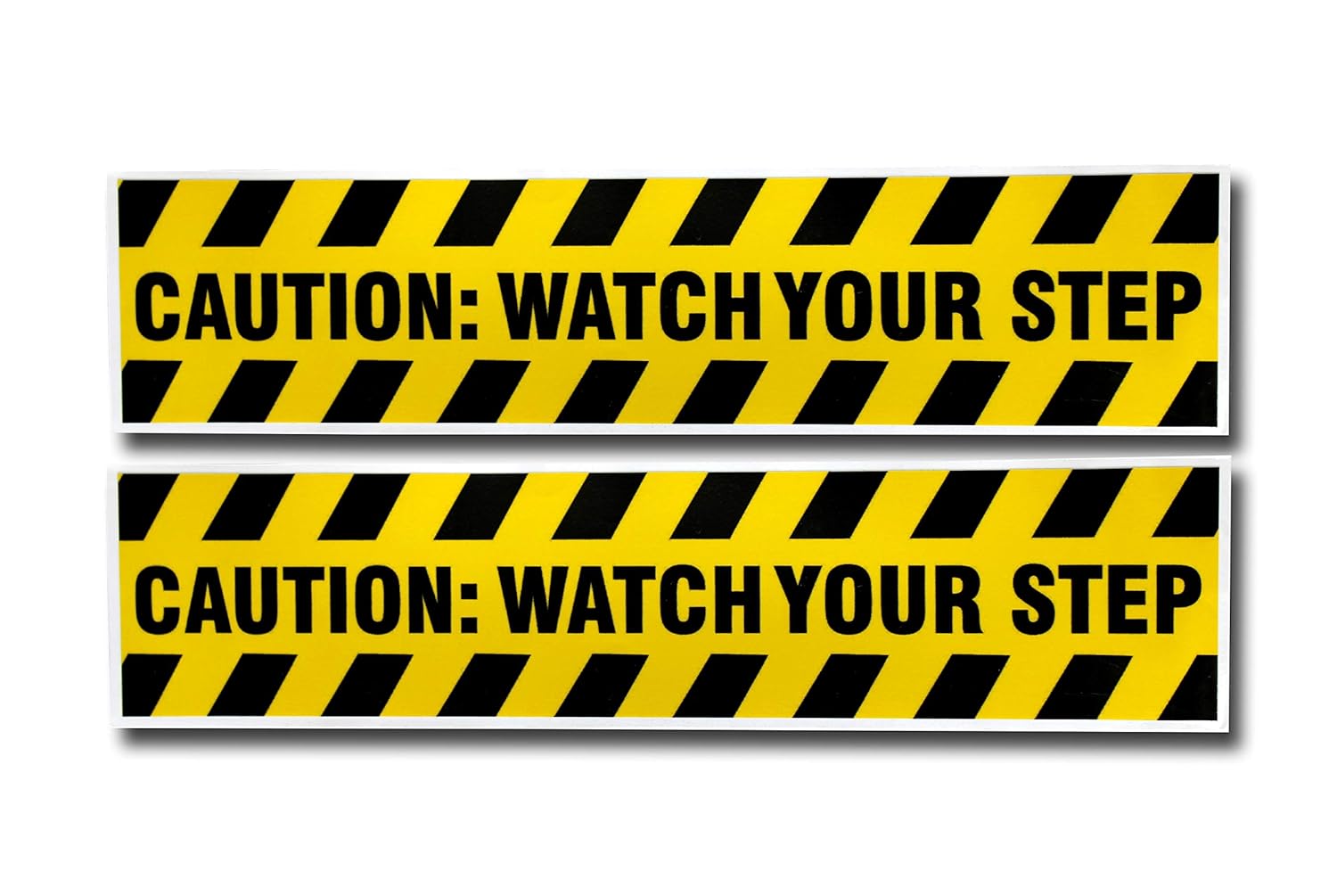 eSplanade Caution Watch Your Step Sign Sticker Decal - Easy to Mount ...