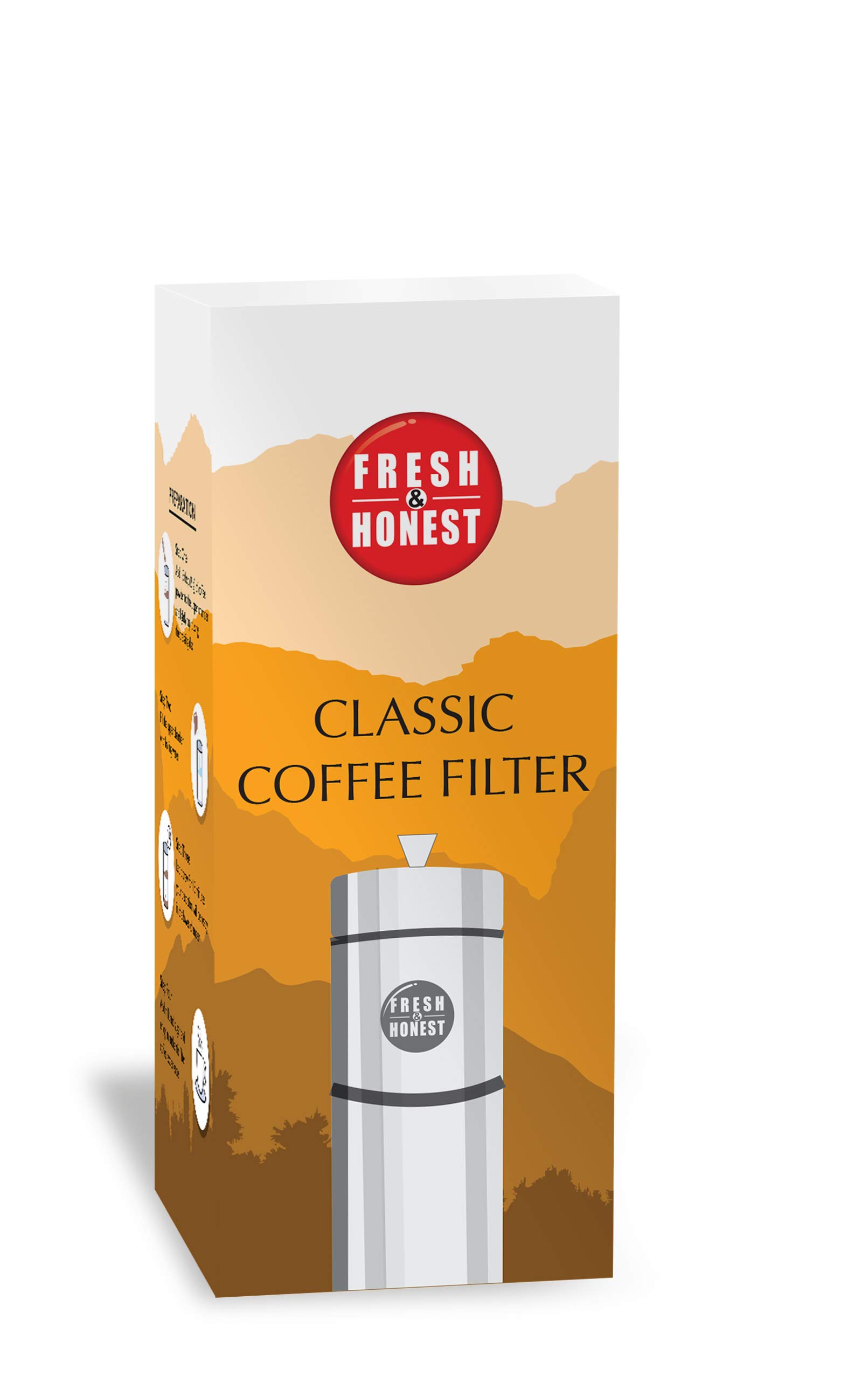 Buy Fresh & Honest Classic Coffee Filter 100ml (3 Cups), Made of ...