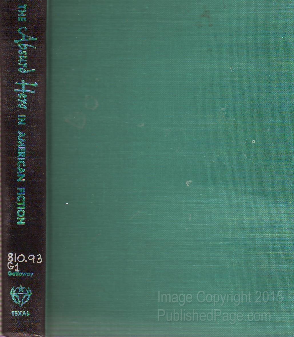 Amazon.com: The Absurd Hero in American Fiction: 9780292700215 ...