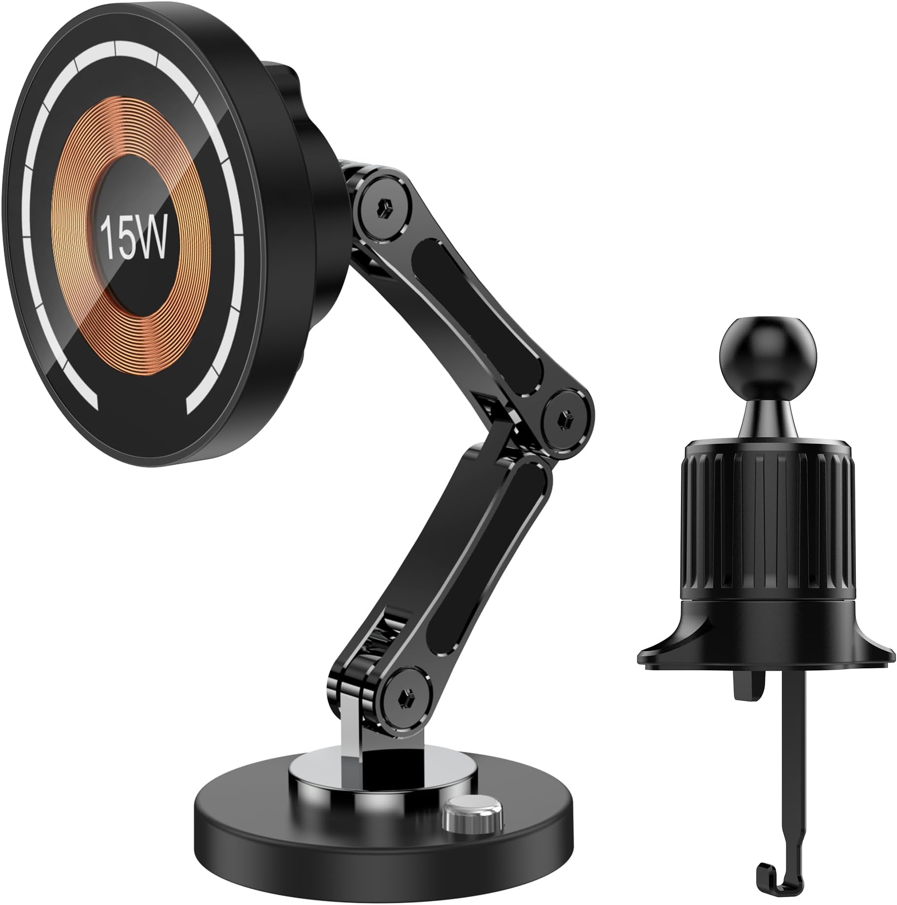 Amazon.com: Fits for Magsafe Car Mount, Magnetic Phone Holder Clamp for ...