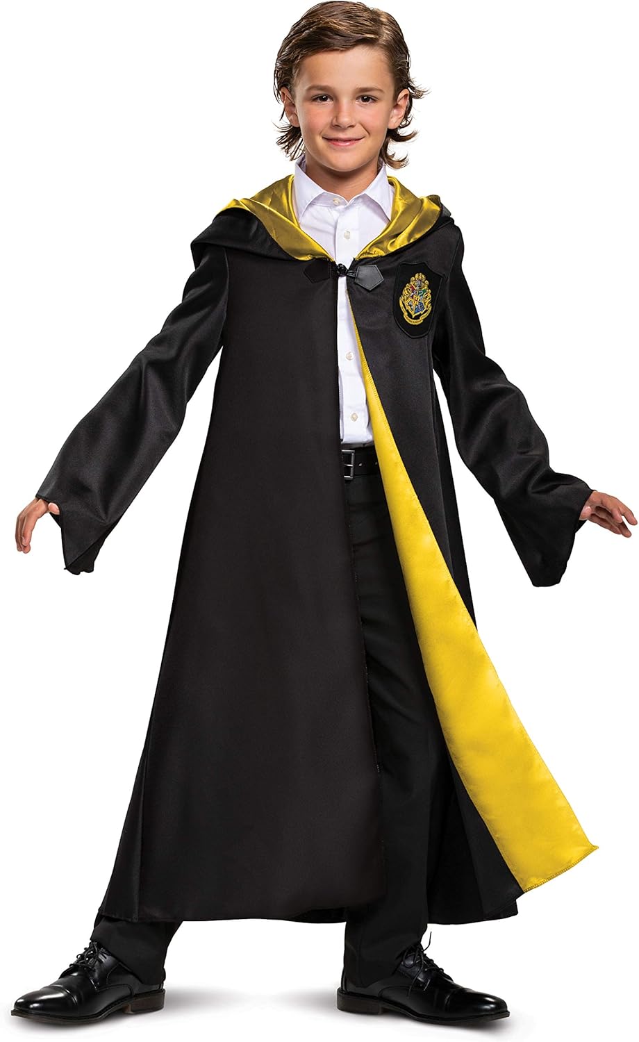 Harry Potter Hogwarts Robe Deluxe Children's Costume Accessory, Black ...