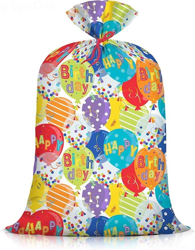 Amazon.com: 70 * 40 Inch Extra Large Birthday Plastic Gift Bag for Kids ...