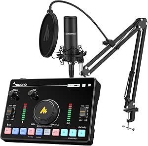 Amazon.com: MAONO Streaming Audio Mixer AMC2 NEO,XLR Condenser ...