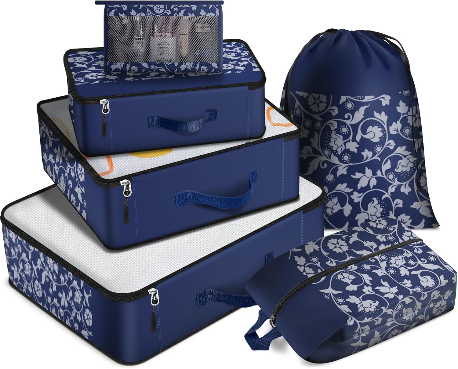 Amazon.com: ExploreBliss 6 Set Packing Cubes for Suitcases,Packing ...