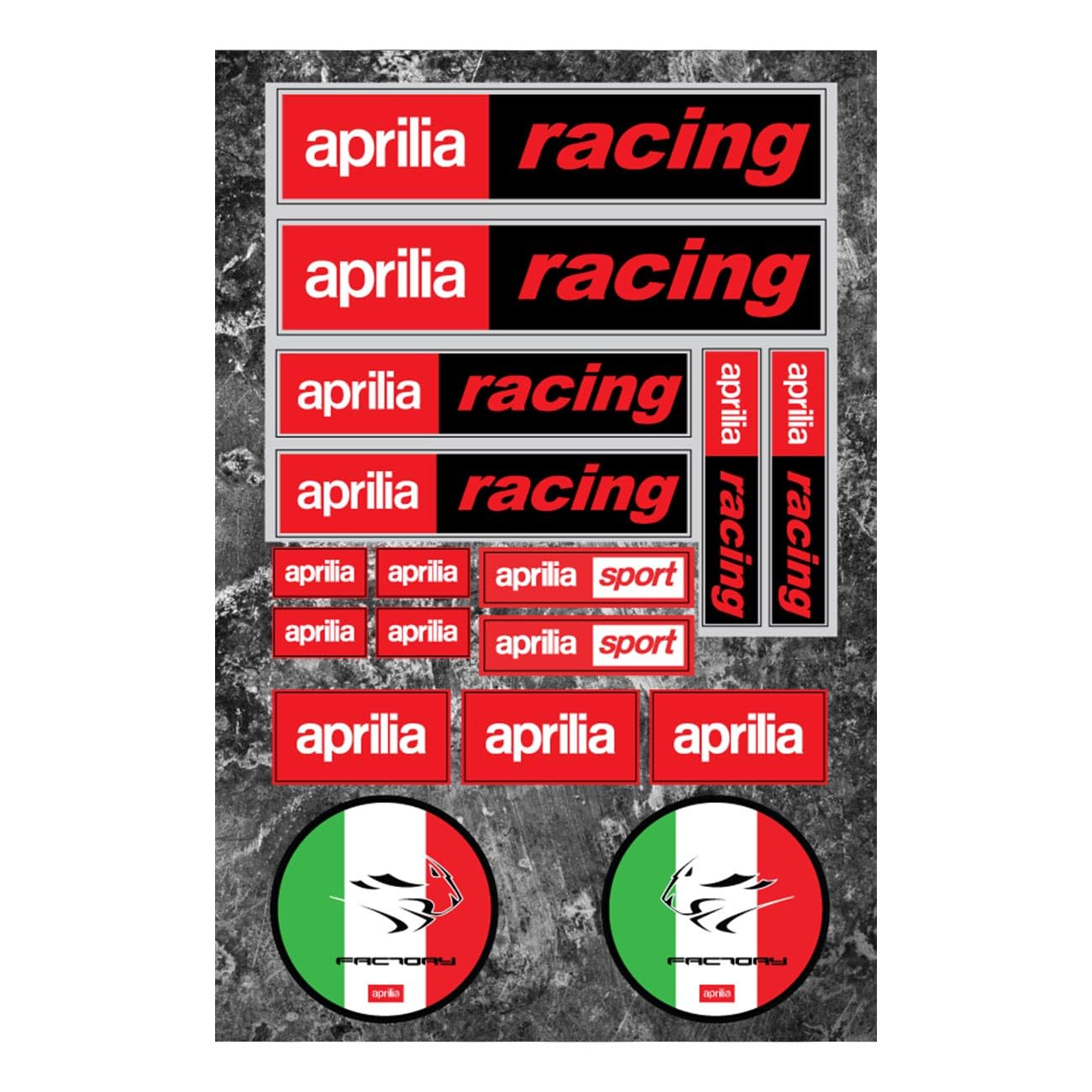 Amazon.com - Waterproof Motorcycle Sticker Set Compatible with Aprilia ...