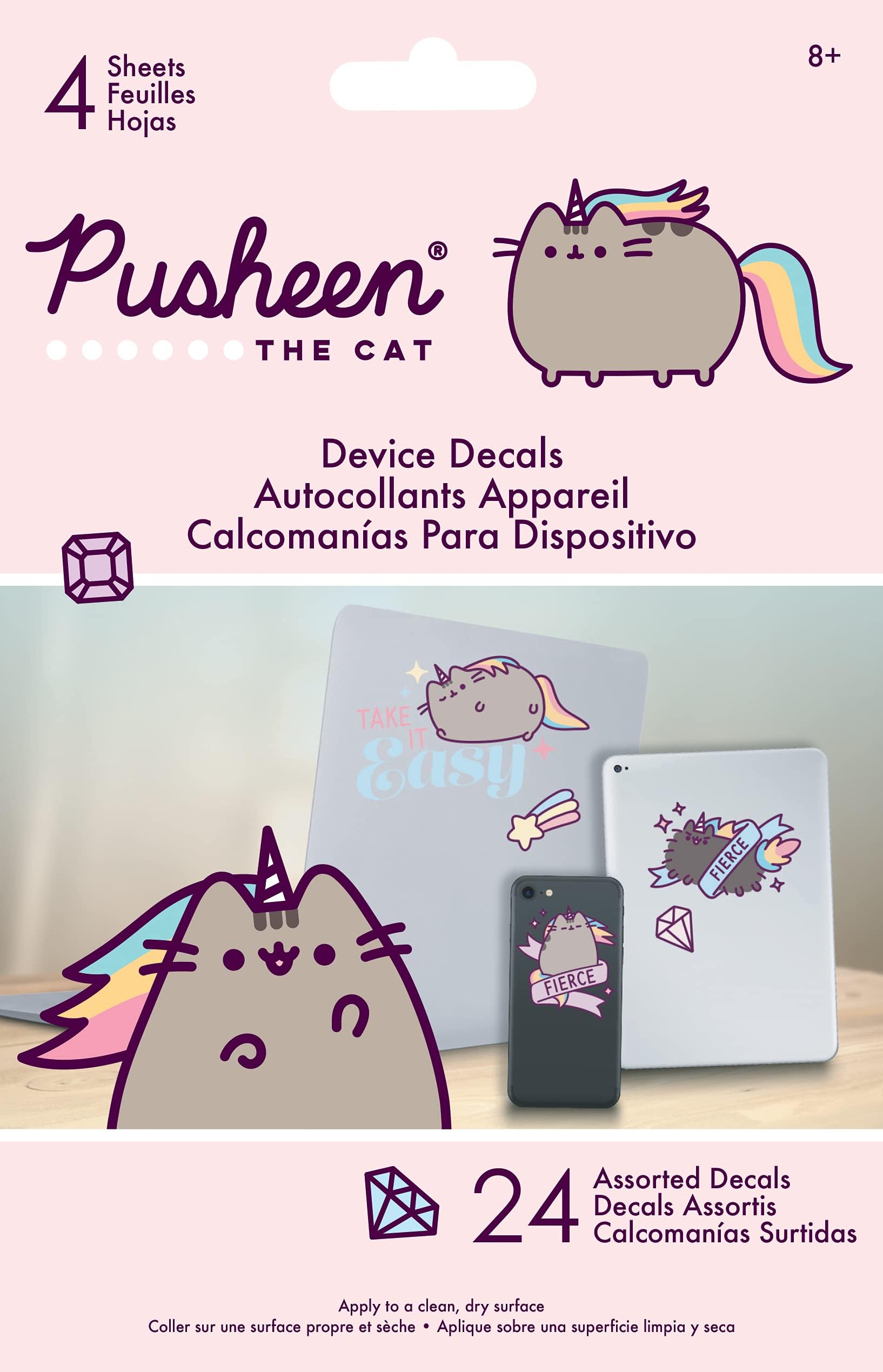 Amazon.com: Pusheen Cat Sticker Bundle Pack Pusheen Favors - 120 ...
