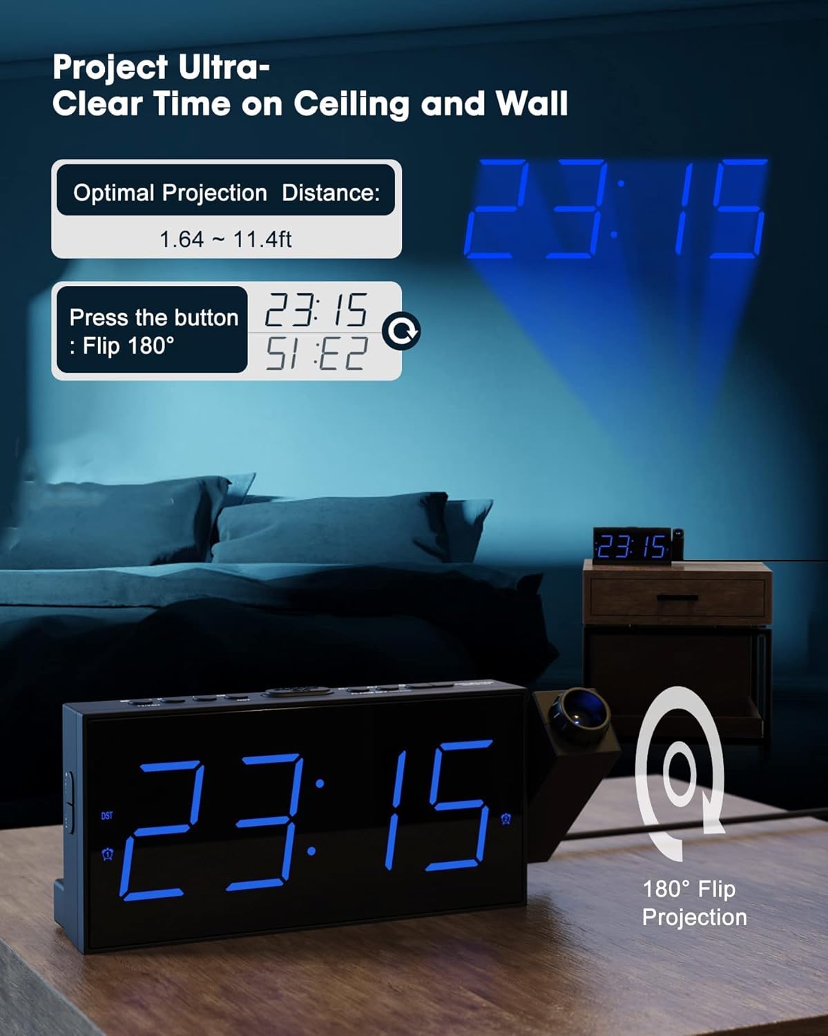 OnLyee Projection Alarm Clock User Manual