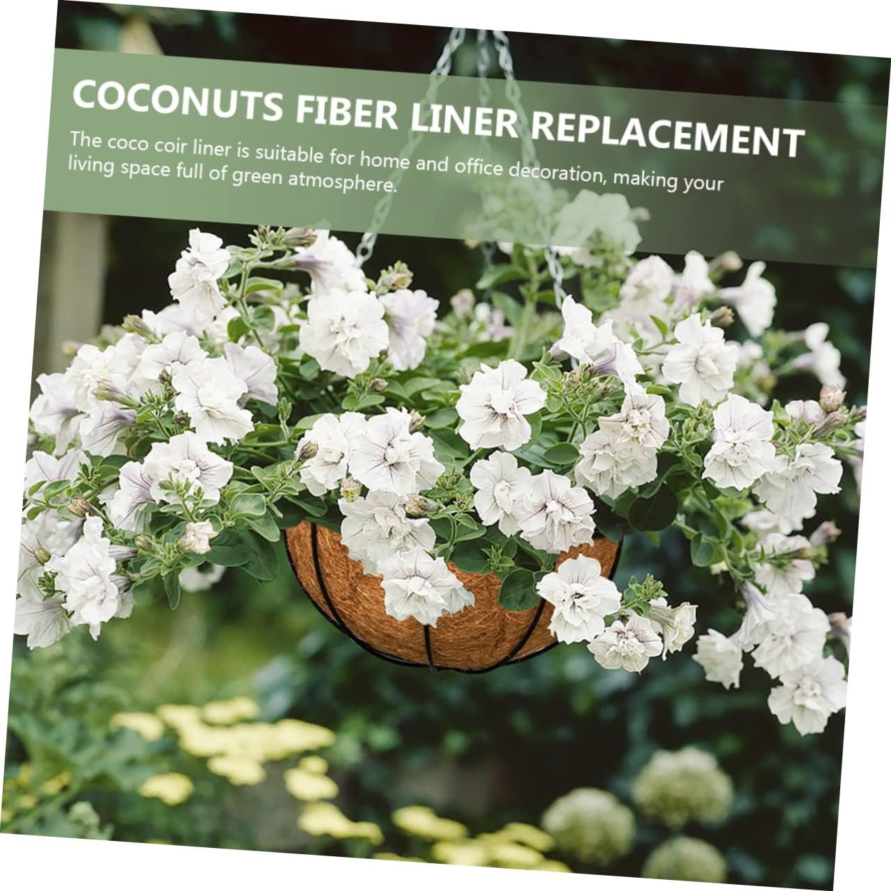 ABOOFAN Coco Liners for planters Flower Pot mat Coconut Fiber Liner ...