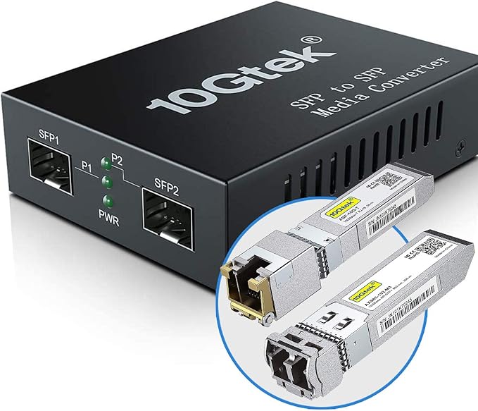 10Gtek Convertisseur De MéDia SFP+ G0200-SFP (Kit #31), 10Gbase-T ...