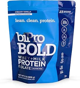 BiPro Bold Whey Protein Powder Protein Isolate + Milk Protein Isolate ...