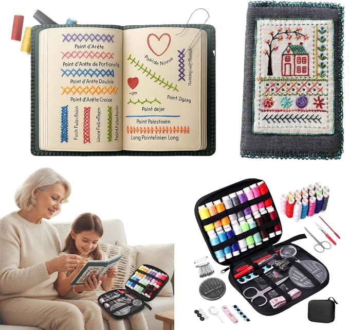 Le Looma Book – Le carnet de broderie adapté à tous，Manuel de broderie ...