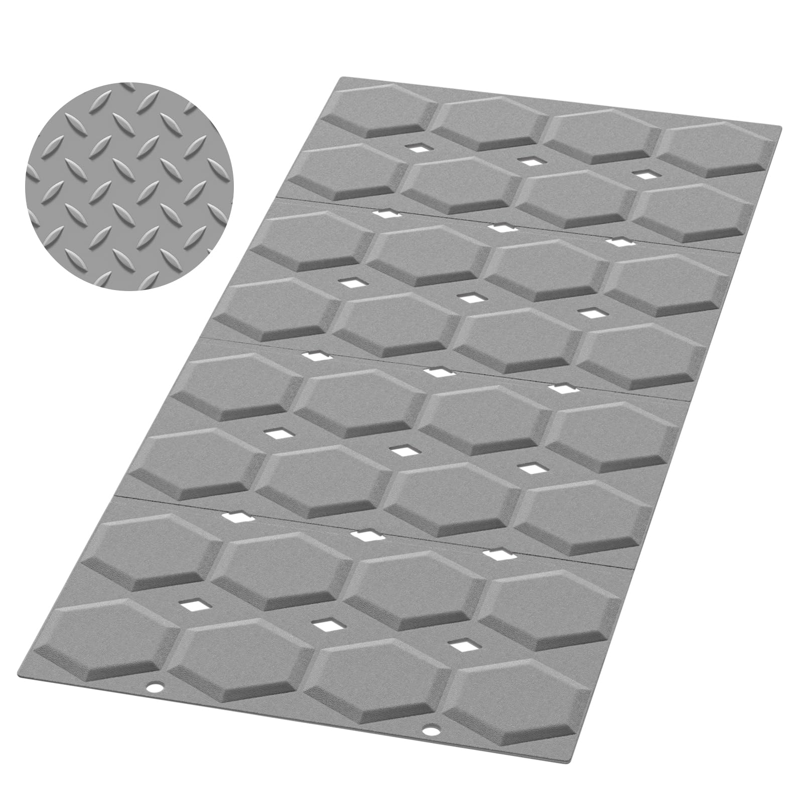 Amazon.com: Flex-Whol Silicone Bathtub Shower Mat Non Slip, Foldable ...